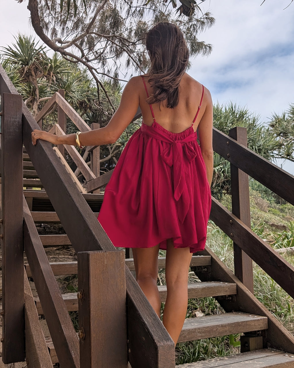 VIENNA MINI DRESS ~ RED – Moni The Label